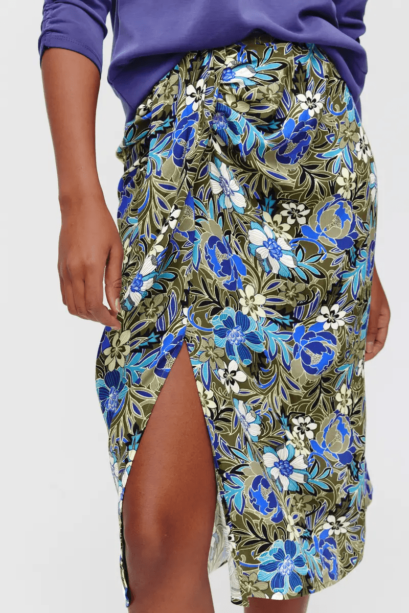 promod Jupe midi fendue – Imprimé multicolore – Mode Avenue